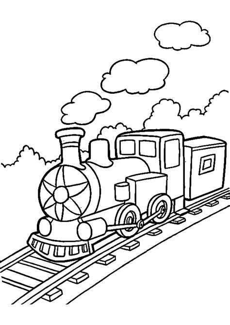 Train Locomotive 135047 Transporte Dibujos Para Colorear E