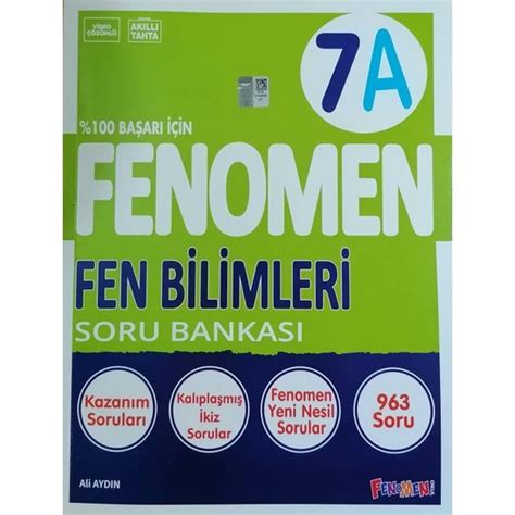 Fenomen Okul Yayınları Fenomen 7 sınıf Yeni Fen Bilimleri Kitabı