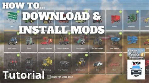 How To Install Mods In Farming Simulator 19 YouTube
