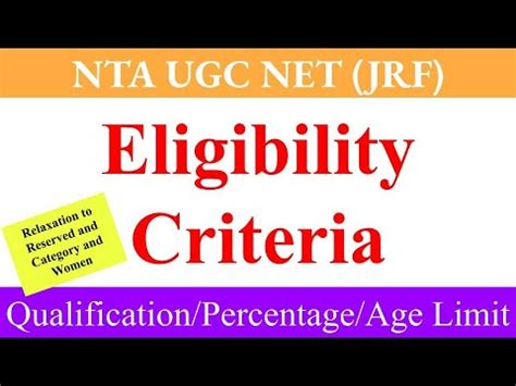 Ugc Net Eligibility Ugc Net Age Limit Ugc Net Eligibility Criteria