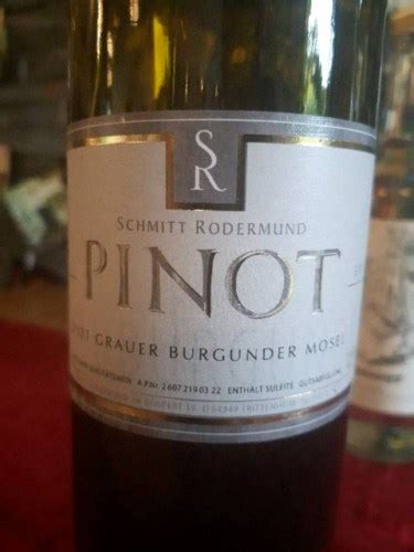 Schmitt Rodermund Pinot Grauer Burgunder Vivino Us