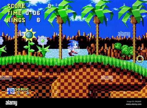 Sonic the Hedgehog Sega Genesis Mega Drive sólo para uso editorial