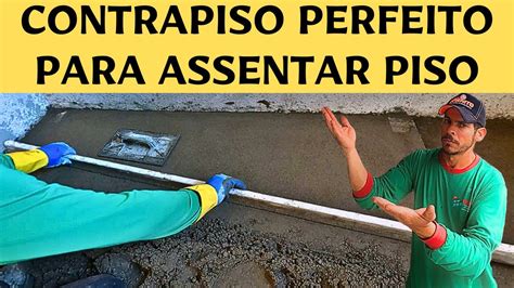 Como Nivelar Contrapiso Para Assentar Porcelanato Youtube