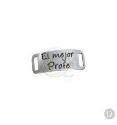 Entrepiezas de zamak con baño de plata para diseñar pulseras