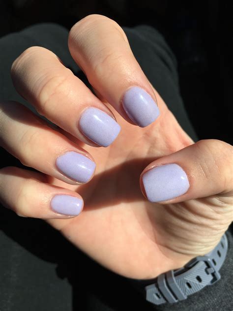 Purple Lavender Naturalnails Sns Powder Dip Nails Springnails Spring Sns Nails Nail