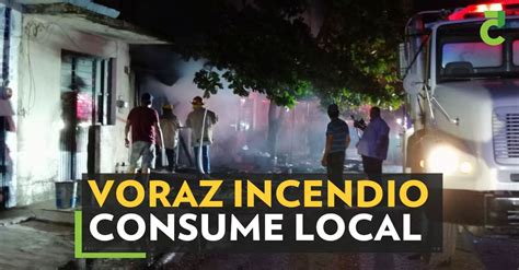 Voraz Incendio Consume Local