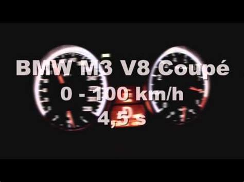 BMW M3 E92 0 100 Km H Kickdown YouTube