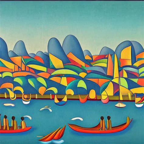 Rio De Janeiro By Tarsila Do Amaral Very Coherent Stable Diffusion