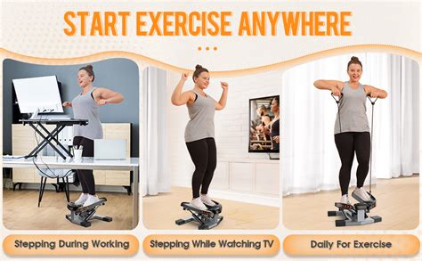 Sportsroyals Stair Stepper For Exercises Twist Stepper With Resistance