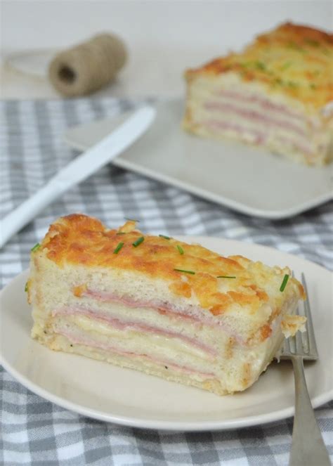 Alta Cocina Pastel Caliente De Pan De Molde Con Jam N Y Queso R Pido