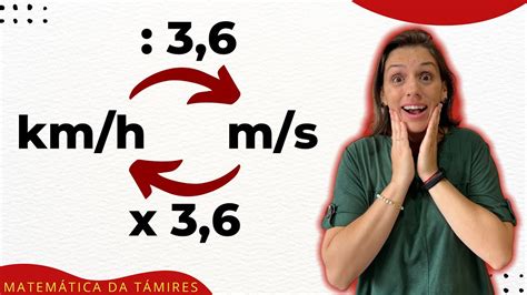 ENTENDA COMO TRANSFORMAR Km H Para M S E Vice Versa