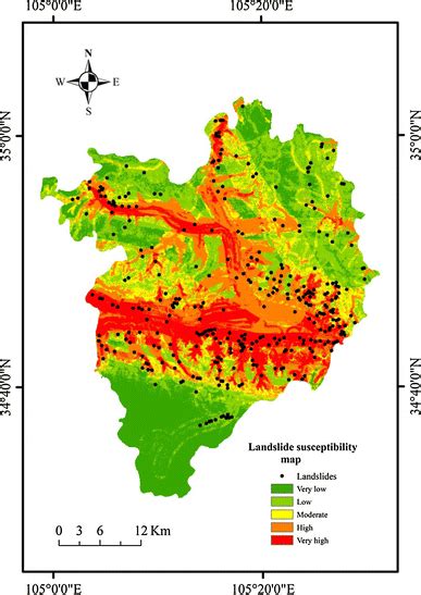 landslide susceptibility map produced from analytical hierarchy process download scientific