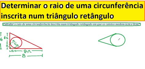 Curso de Matemática Determinar ou calcular o raio r de circunferência