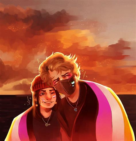 Aimsey And Ranboo In 2023 Fan Art Zelda Characters Dream Art