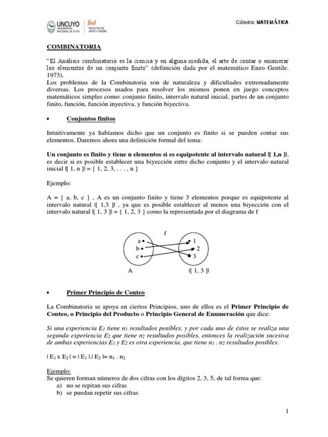 3 1 teoria combinatoria pdf combinatoria conjunto matemáticas