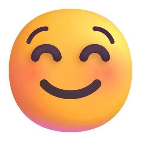 Smiling Face D Icon Fluentui Emoji D Iconpack Microsoft