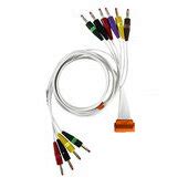10 adriges EKG Patientenkabel Bananenstecker für TouchECG HD