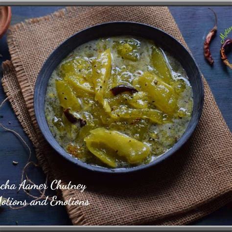 Kancha Aamer Chutney Bengali Green Mango Chutney