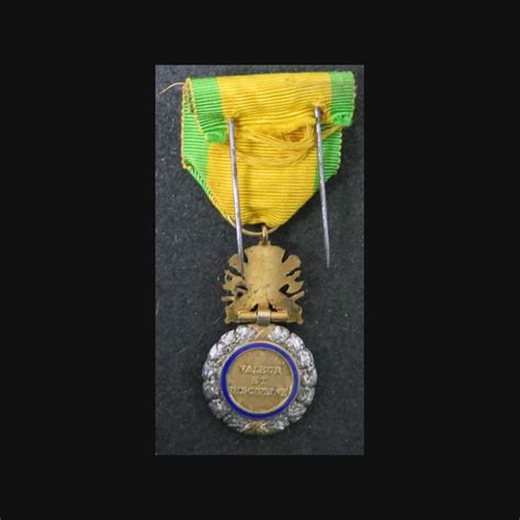 FRANCE Médaille militaire 1870 3 république en argent émaux parfaits