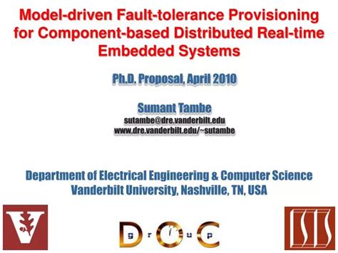 ppt model driven fault tolerance provisioning for component based distributed real time