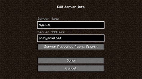 Cách vào server Hypixel trong Minecraft