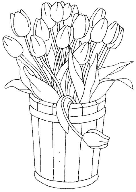 Coloriage Tulipe 18 Coloriage En Ligne Gratuit Pour Enfant