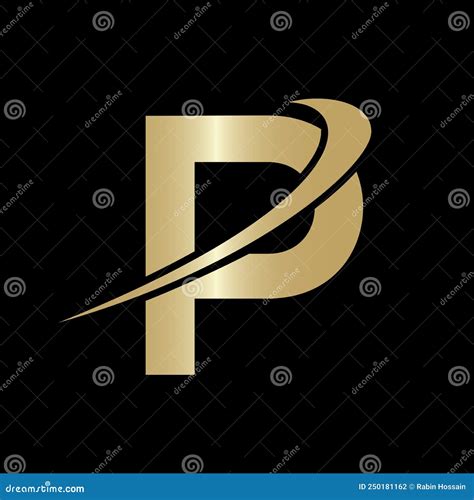 Design Do Logotipo Moderno P Baseado Em Alfabeto Comercial Logotipo