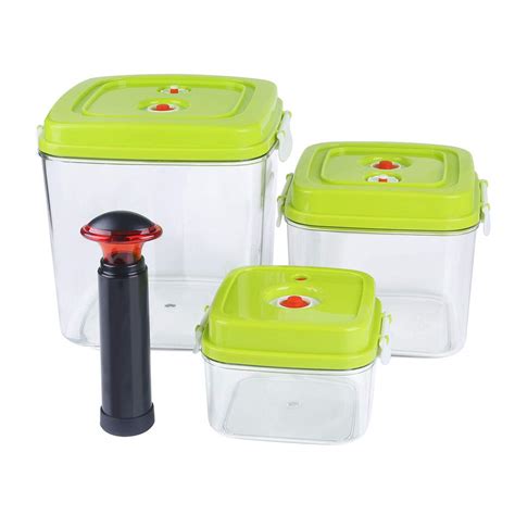 Vacuum Seal Containers With Manual Pump Airtight Food Storage BPA