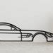 Auto Silhouette Large Metal Wall Art Garage Wall Decor Auto Sign