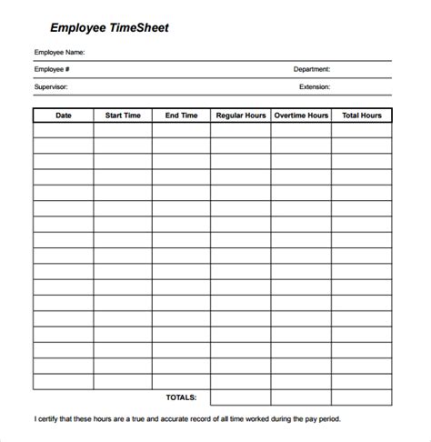 Printable Monthly Timesheet Template Printable Templates