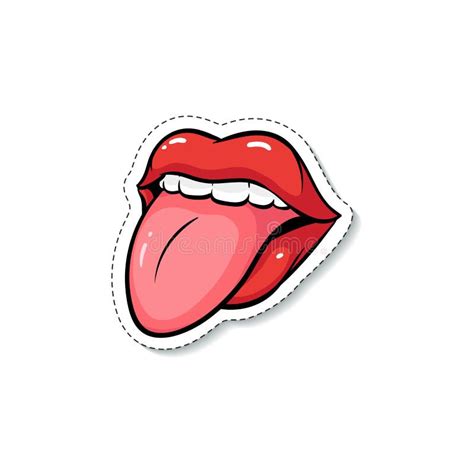Licking Sexy Red Lips Illustration Stock Illustrations 100 Licking Sexy Red Lips Illustration