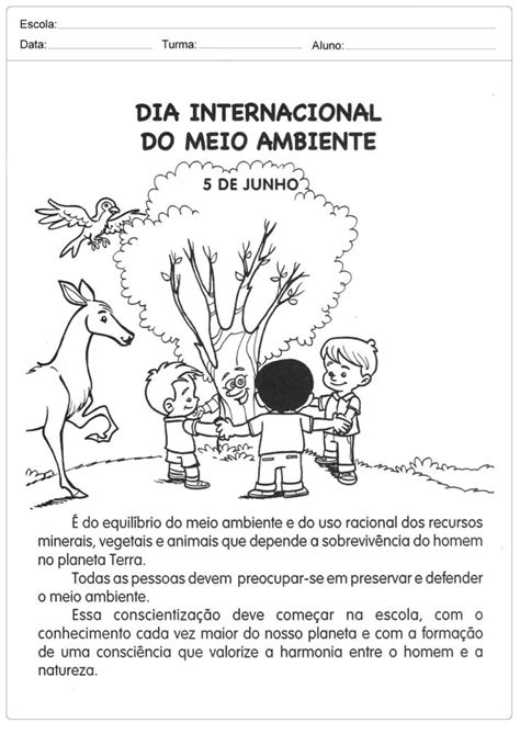 40 Atividades sobre o Meio Ambiente para Educação Infantil para Imprimir