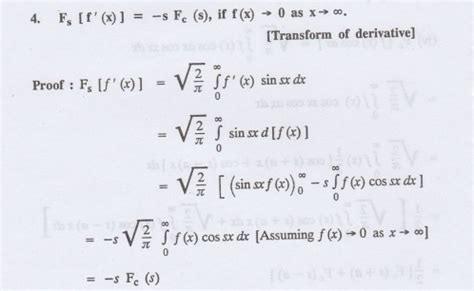 Fourier Sine Cosine Transforms Examples