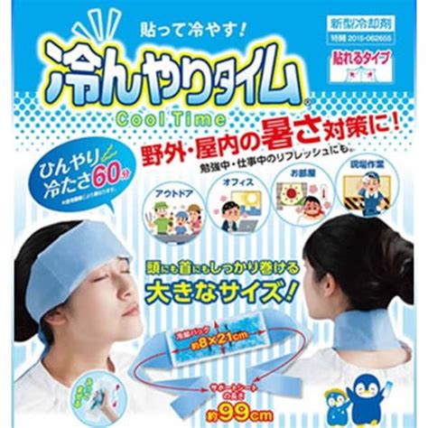 冷んやりタイム タカビシ化学 暑さ対策 熱中症対策 貼れる冷却材 4904581701324 ファーストエイドストア 通販