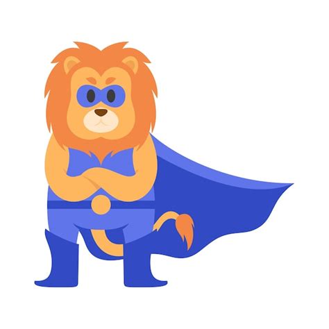 Superhéroe animal en coloridos disfraces de superhéroes divertidos