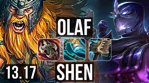 Olaf Vs Shen Top Winrate Solo Kills Euw Diamond
