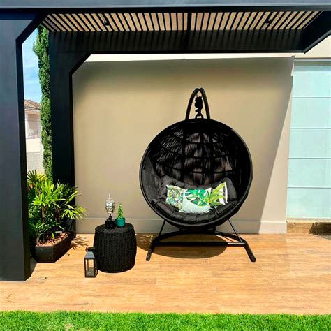 Balanço Capri alumínio decoração sala varanda jardim piscina