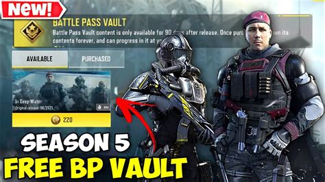 Season 8 Battle Pass Vault Codm Season 8 BP Vault In Deep Water 2021