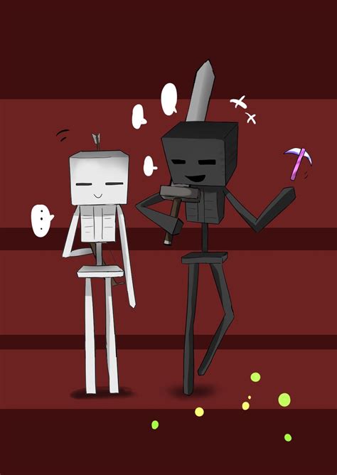 Minecraft Wither Skeleton Fanart Minecraft Tutorial Guide
