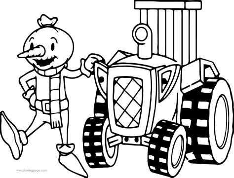 Bob The Builder Spud And Tractor Coloring Page Wecoloringpage