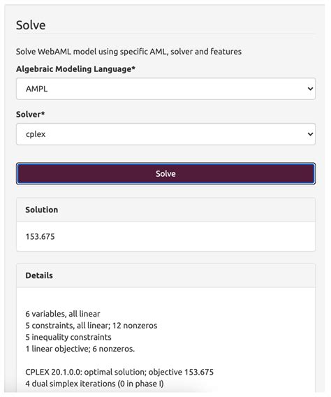 mathematics free full text web based tool for algebraic modeling and mathematical optimization