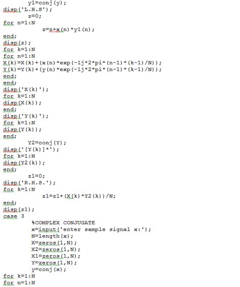 dft matlab code with all the properties ~ matlab programming