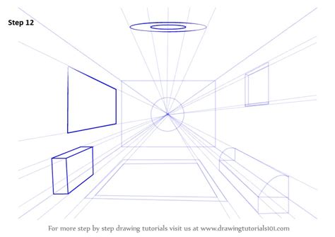 How To Draw A Room Using One Point Perspective One Point Perspective