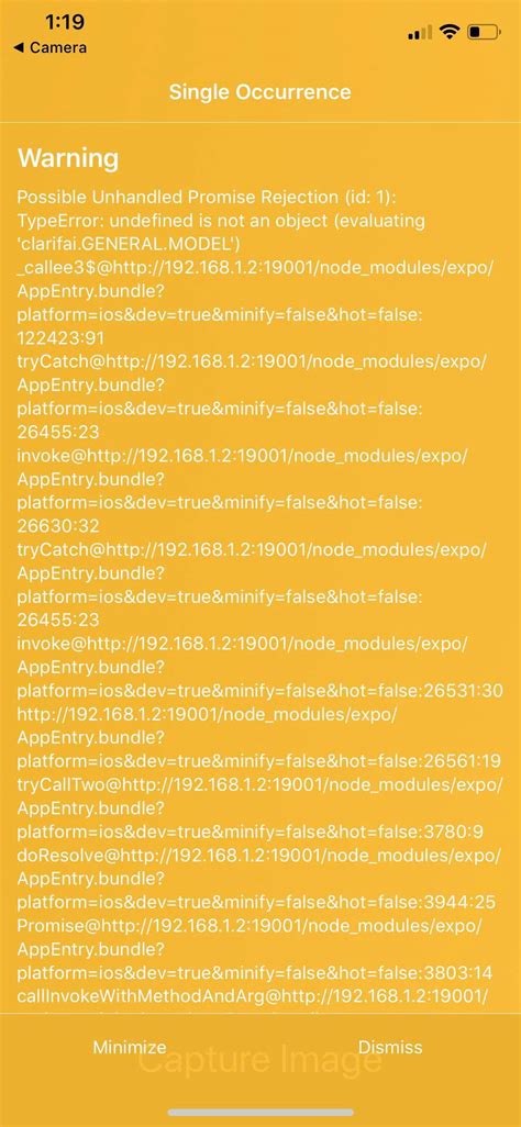 react native [unhandled promise rejection typeerror undefined is not an object evaluating