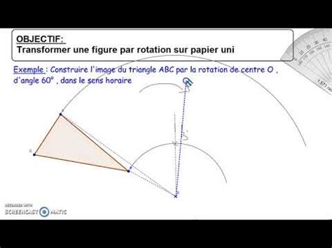 CYCLE 4 Transformer Une Figure Par Rotation Papier Uni YouTube