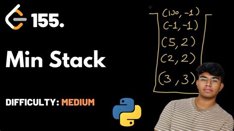 min stack leetcode 155 theory python code youtube