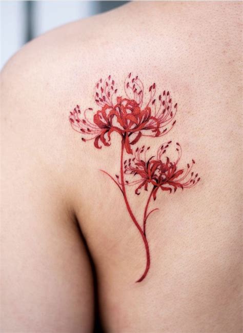 Oozy Spider Lily Flower Tattoo Mini Tattoos X M H Nh X M