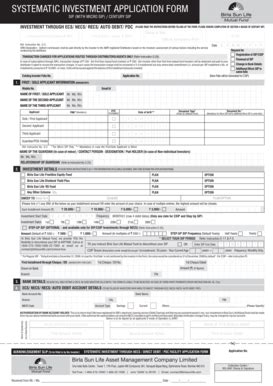 Fillable Online SIP Application Form Backup Fax Email Print PdfFiller