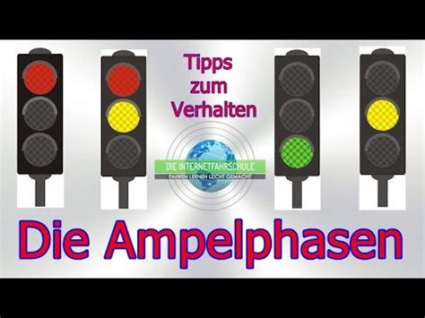Ampelphasen Tipps Verhalten Vorfahrt Ampel rot gelb grün