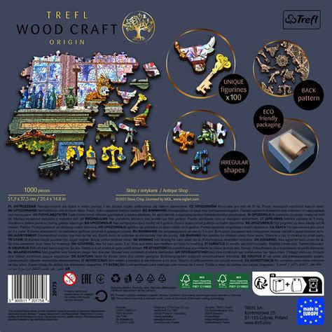 Puzzle Drewniane 1000 elementów Sklep z antykami Trefl Humbi pl